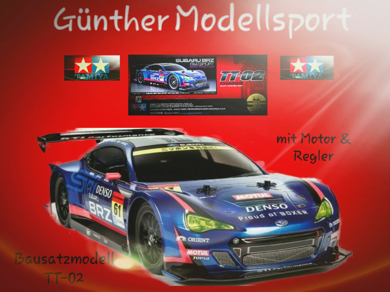 Tamiya 1:10 Subaru BRZ R&D Sport 2014 TT02, 300058607 - Günther Modellsport