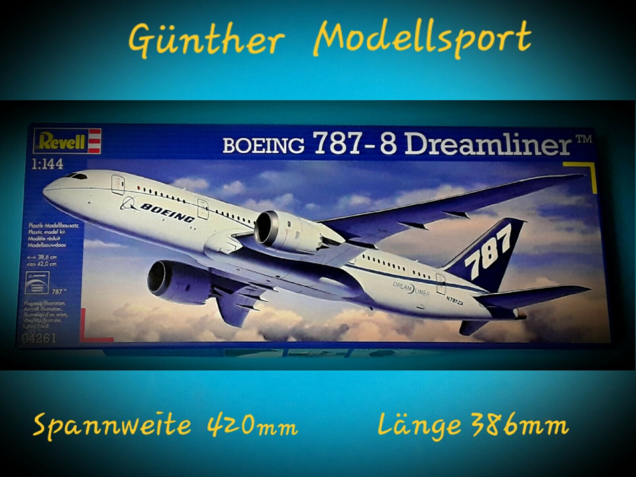 Revell Boeing 787-8 Dreamliner 1:144, 04261 - Günther Modellsport